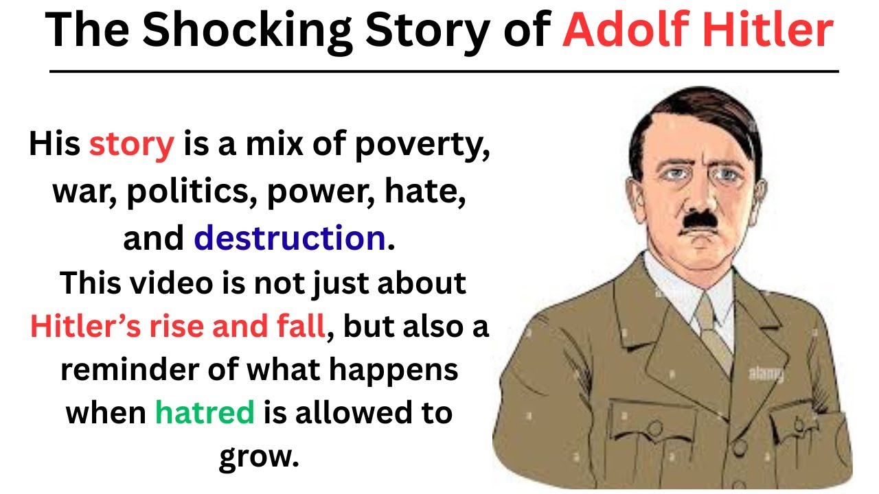 Adolf Hitler Life Story in Simple English | Explained for Beginners ...
