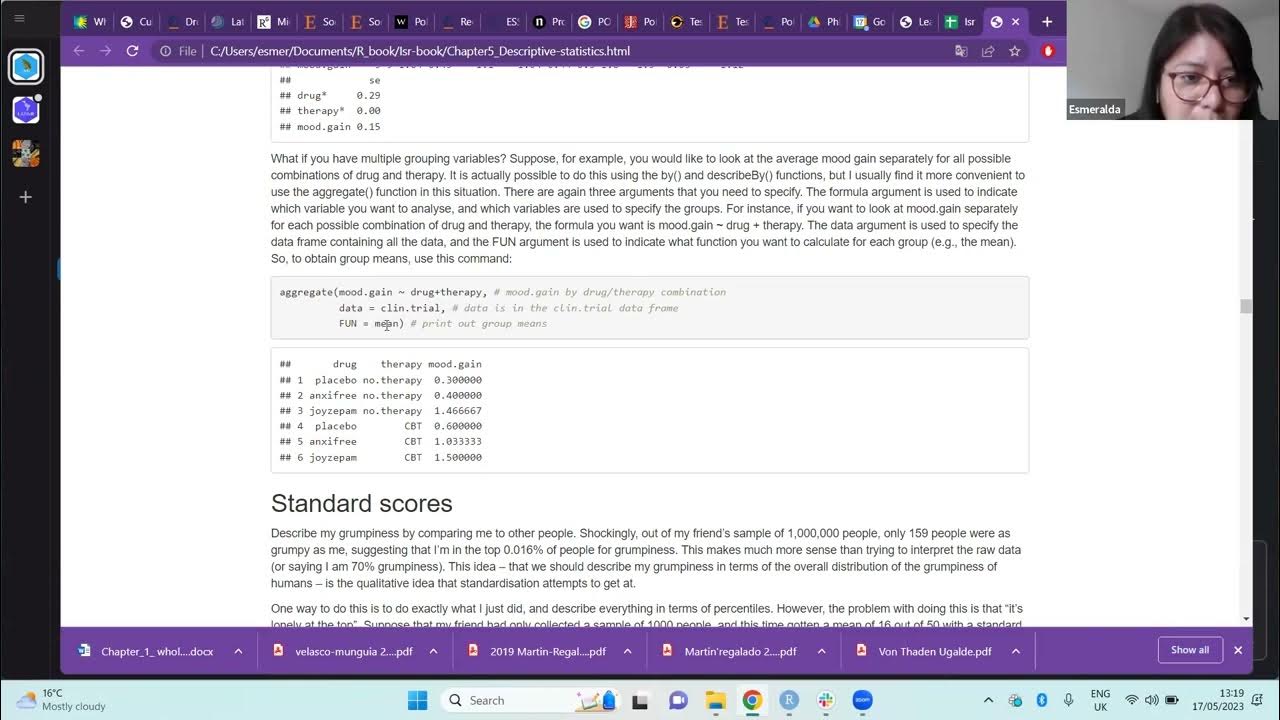 Learning Statistics with R: Descriptive statistics. (lsr01 5) - YouTube
