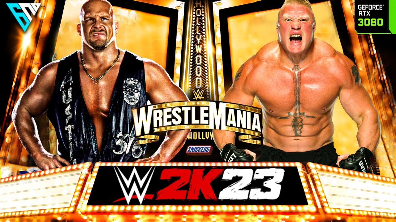 Stone Cold Steve Austin Vs Brock lesnar | All Time Classic Match | 2K23 ...