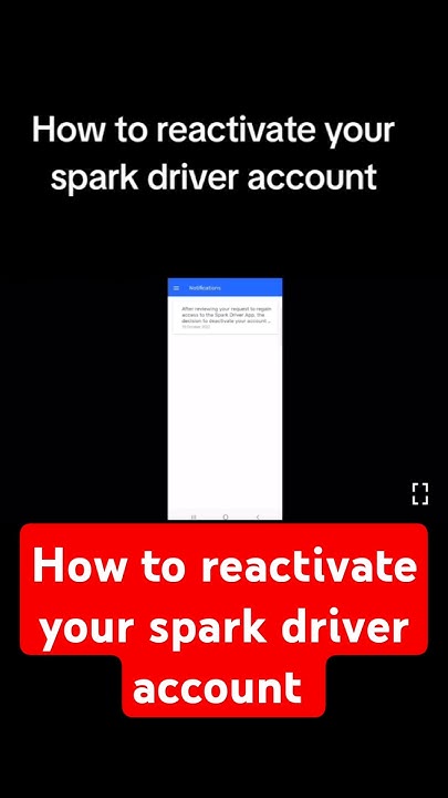 How to reactivate your Spark driver account #reactivate #sparkdriver #walmartspark - YouTube