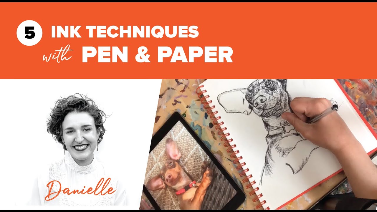 Ink Techniques with Pen & Paper - YouTube