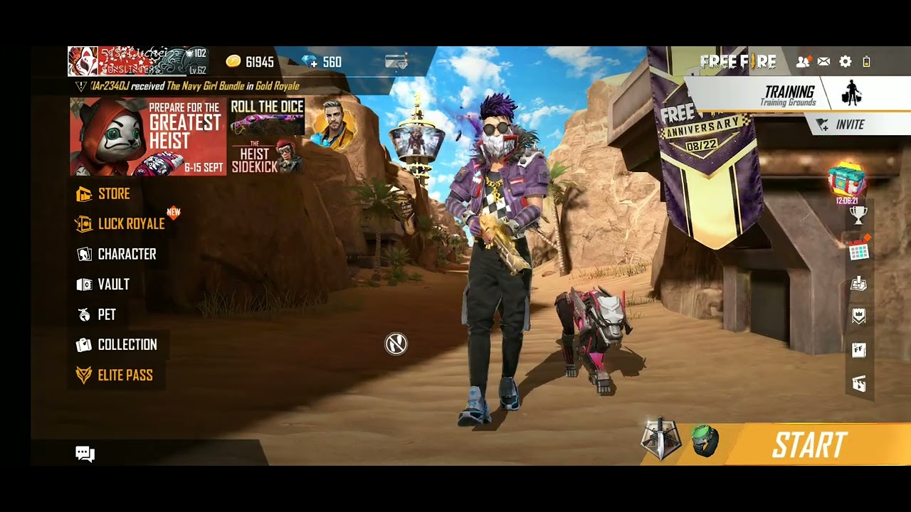 FREE FIRE MAX (BEFORE) OLD LOBBY 🔥 - YouTube