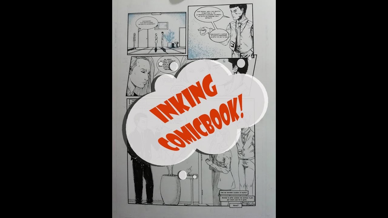 Inking|Old school ink comics pt.3 - YouTube