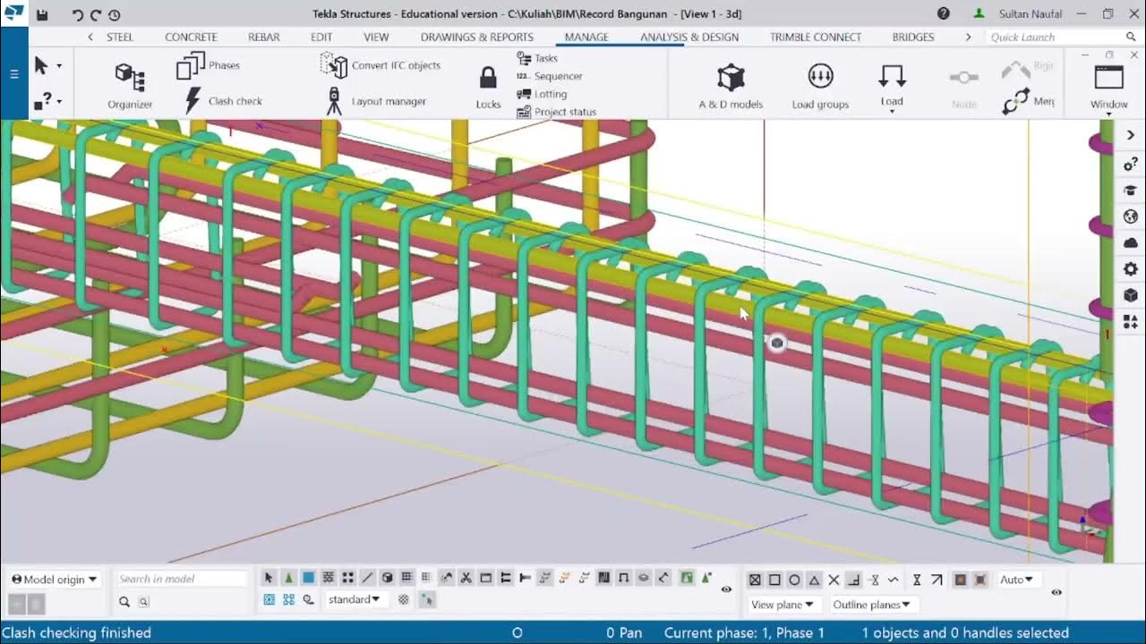 Clash Check - Tekla Structures - YouTube