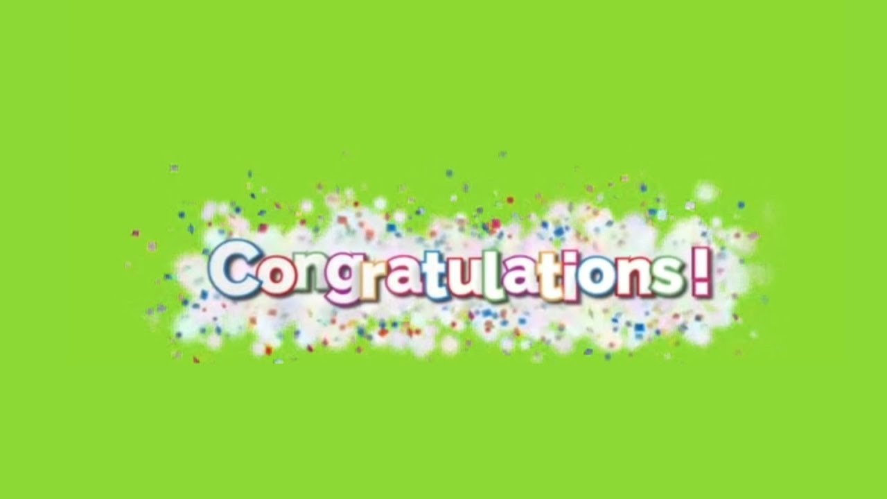 Congratulations || HD Stock Green Screen Il VFX Effect II Chroma Key ...