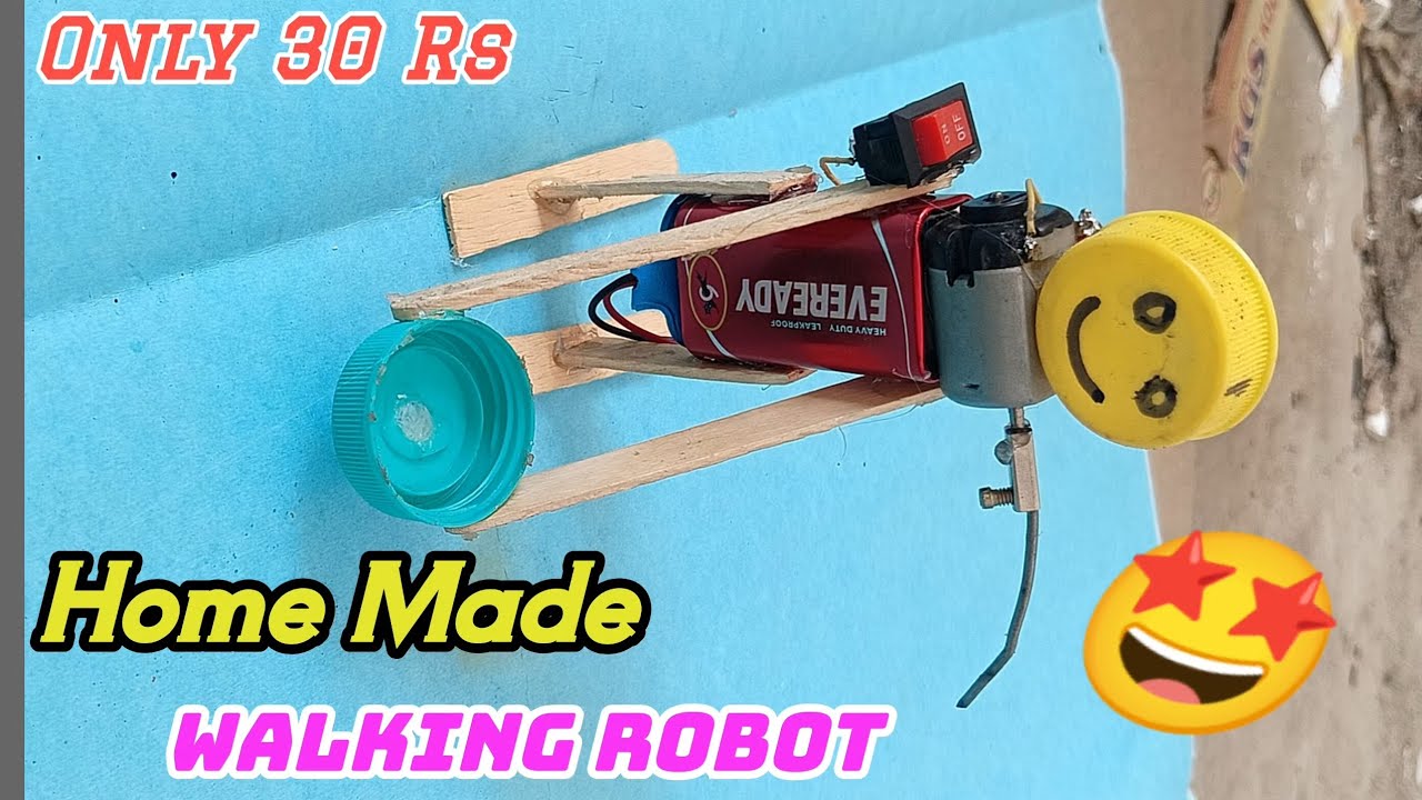 How To Make A Robot At Home|DIY simple Robot With DC Motor - YouTube