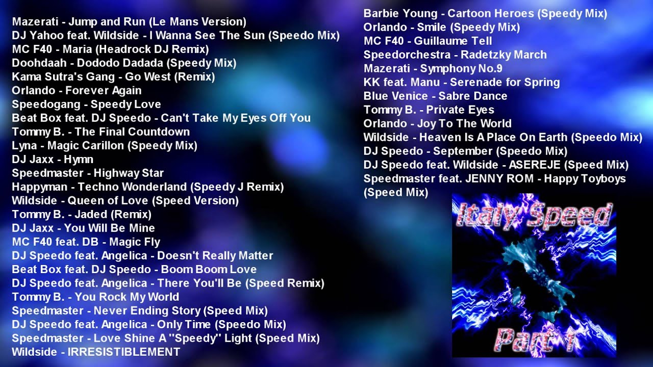Speed Italy MEGAMIX Part 1 [DANCEMANIA SPEED/38 SONGS] - YouTube