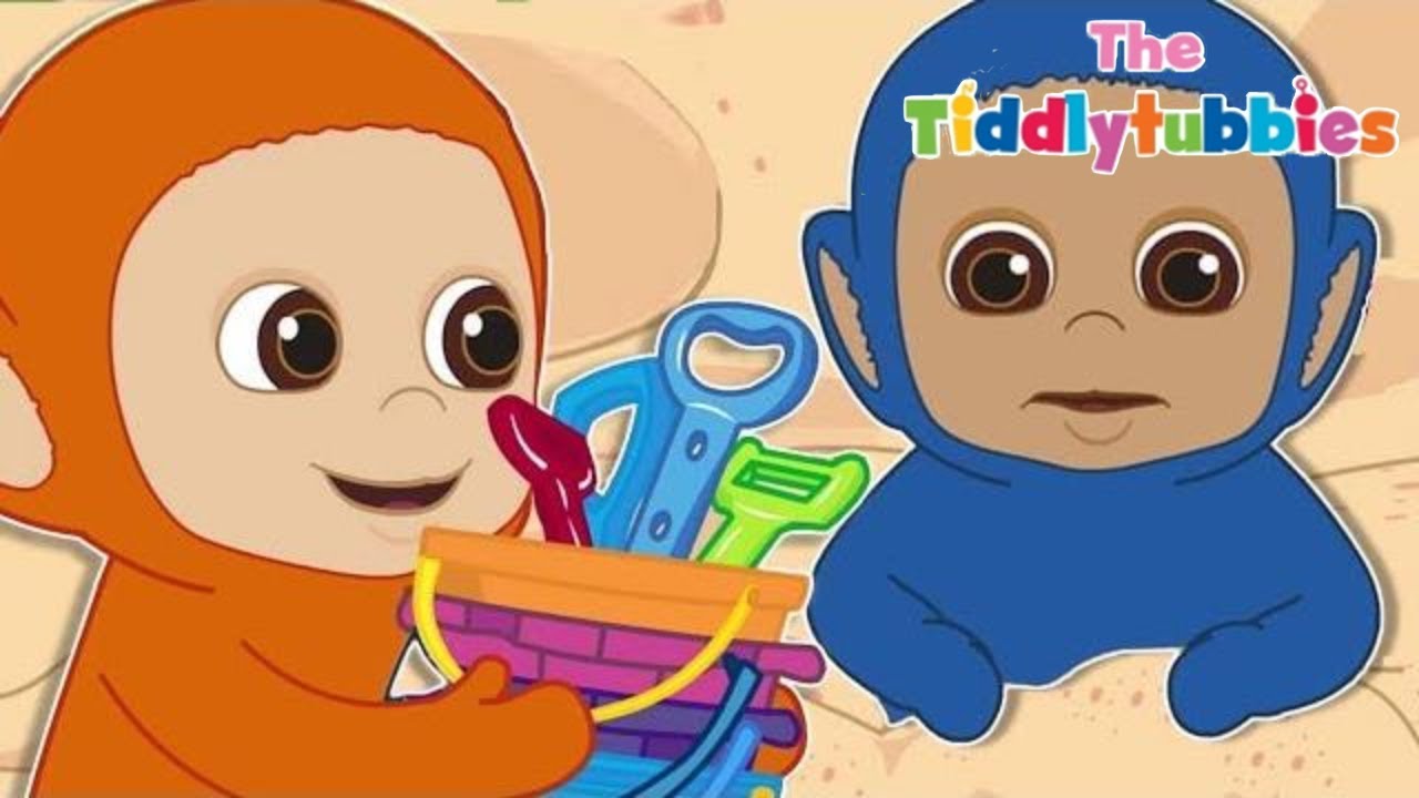 Playing In The Sand With The Tiddlytubbies! - YouTube