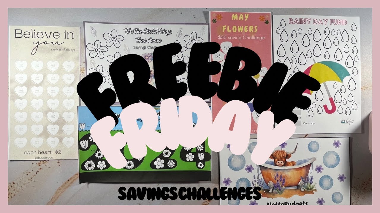 Freebie Friday Savings Challenge. My First Freebie Friday. - YouTube
