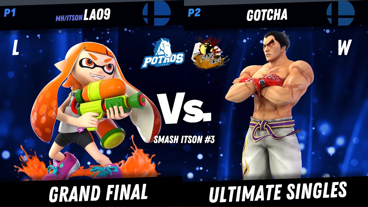 Smash Itson #3 Grand Final - Gotcha (Kazuya) Vs. LAO9 (Inkling) Smash ...