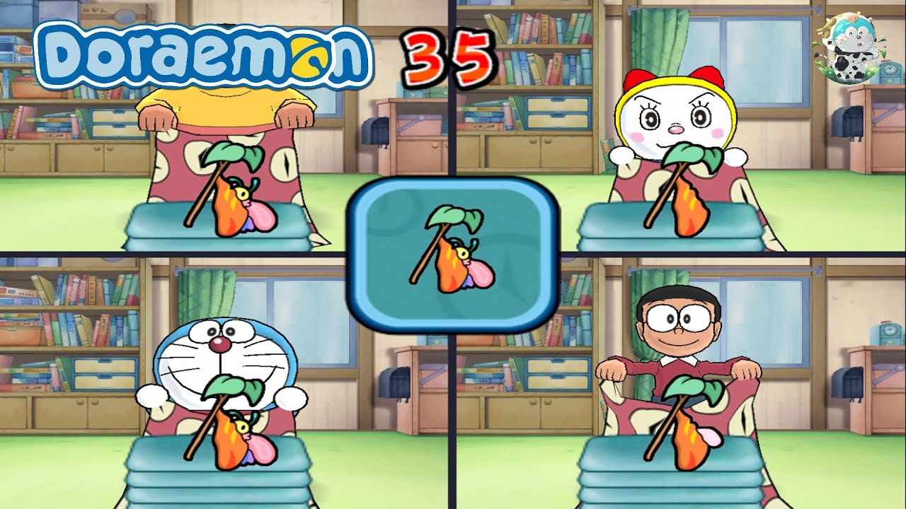 Doraemon Wii Minigames ドラえもん - Jaian vs Dorami vs Doraemon vs Nobita ...