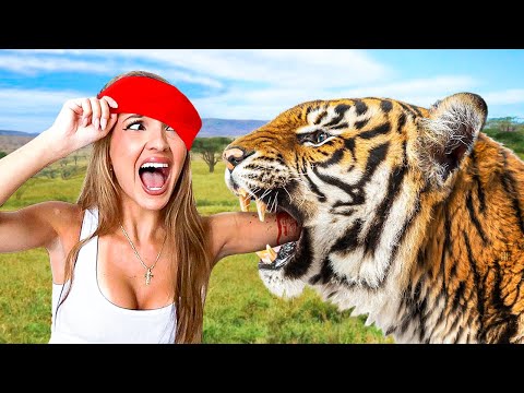 SURVIVING 24 HOURS BLINDFOLDED!!