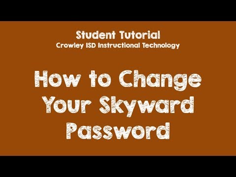 How to Change Your Skyward Password - YouTube