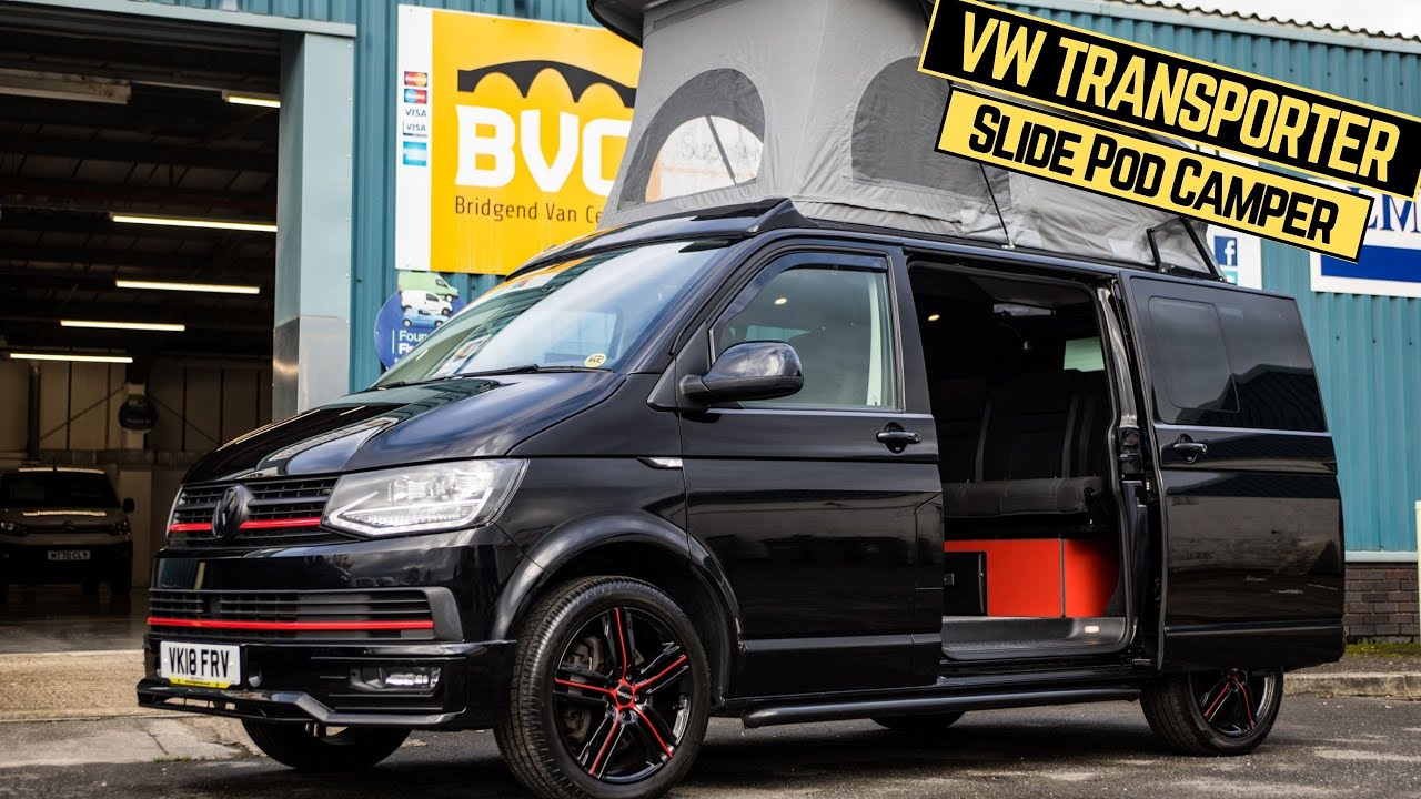 2018 VW Transporter Slide Pod Camper Detailed Walk & Talk Review - YouTube