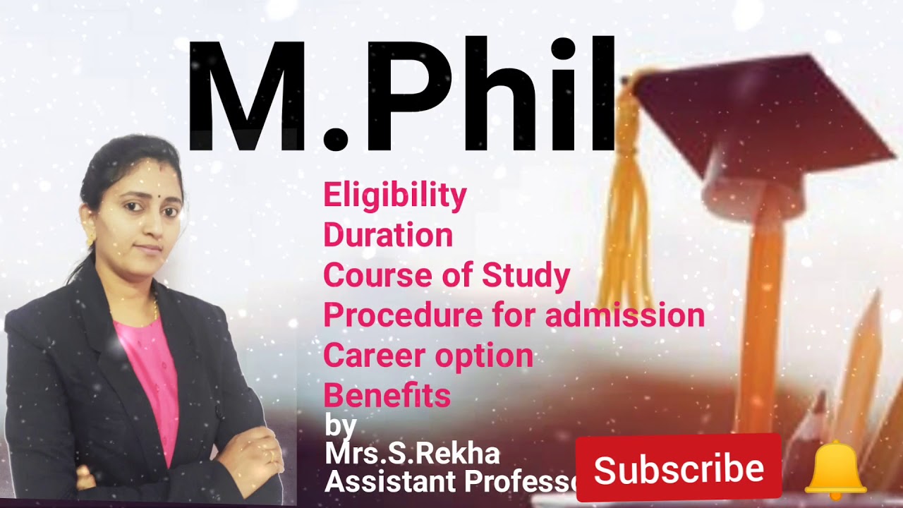 M Phil Degree Details YouTube