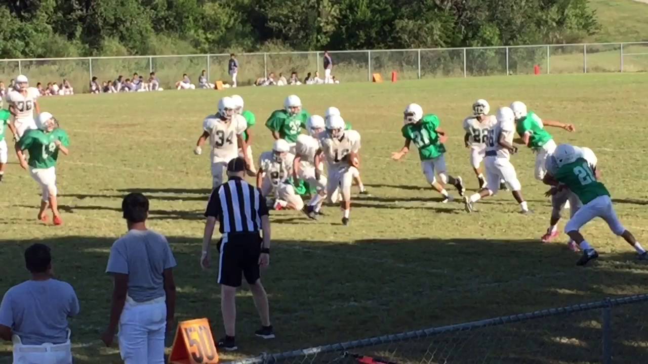 Game 5 - Thomas Lorenc - Jefferson Middle School 7A Football 2016 - YouTube