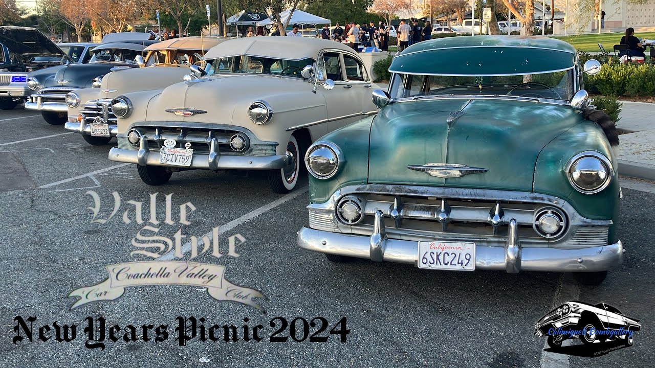 Valle Style Car Club Coachella Valley New Years Picnic 2024 - YouTube