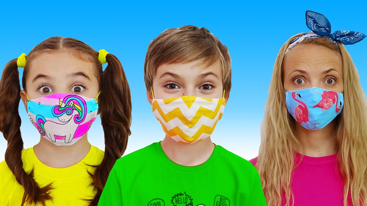 Put on a mask and more songs for children about healthy habits - YouTube
