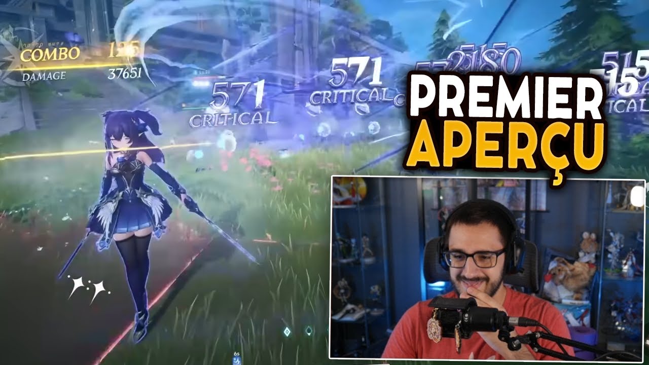 PREMIERS VISUELS EN JEU ! | React Gameplay Beta fermée | Azur Promilia ...