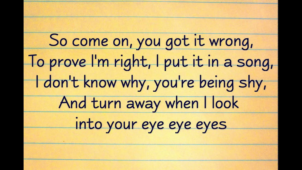 One Direction Makes You Beautiful Lyrics Youtube