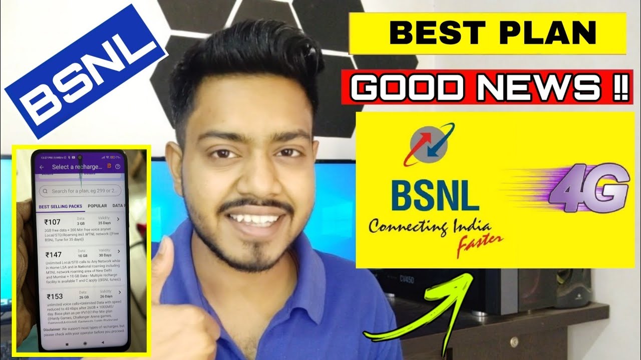 BSNL 3G/4G best recharge plan for calling and data | BSNL cheapest ...