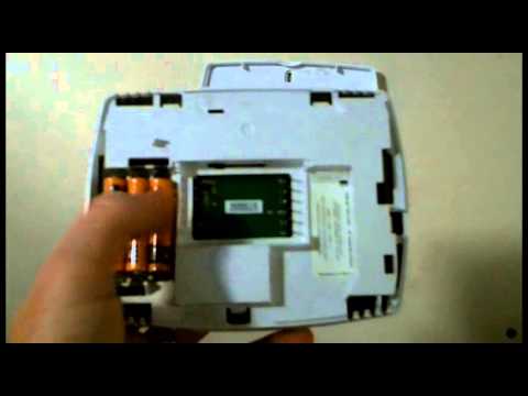 Honeywell VisionPro Battery Replacement - 3 AAA Batteries - YouTube