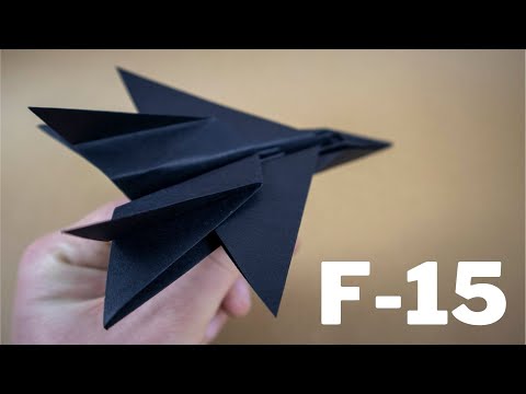 Come fare un aeroplano di carta che vola | F15 EAGLE