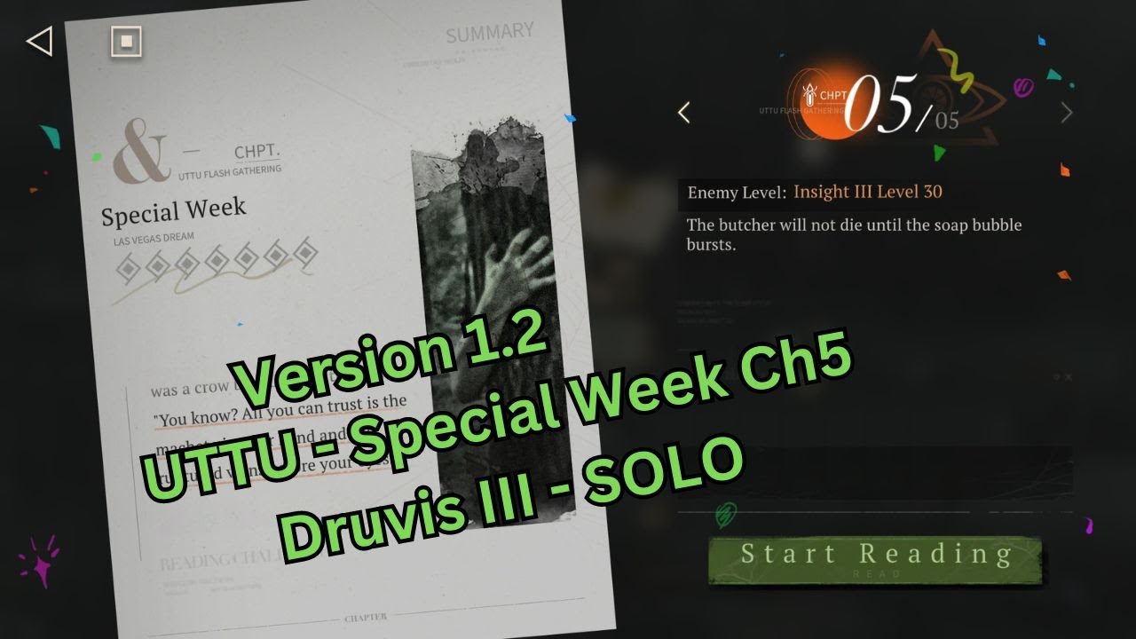 Reverse: 1999 - Druvis Solo / UTTU v1.2 Special Wk Ch5 - YouTube