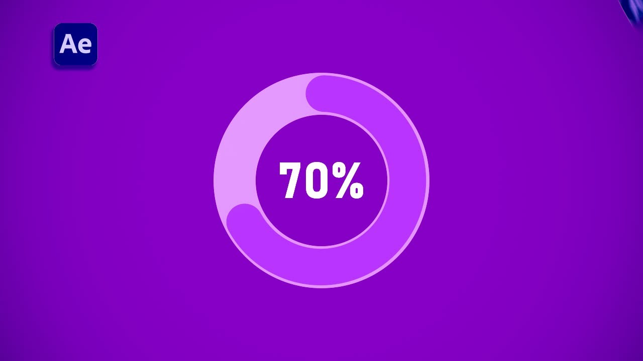 After Effects Percentage Loading Animation | Circular Progress Bar ...