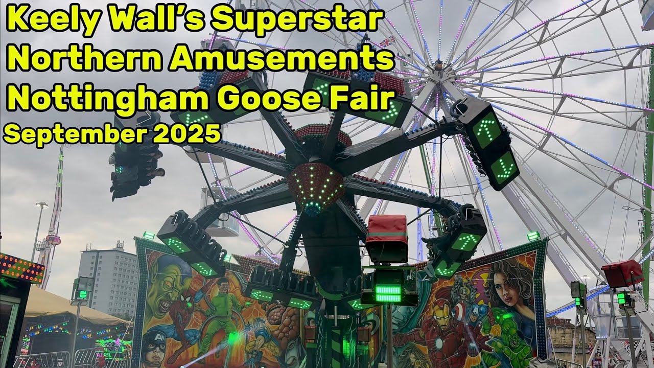 Keely Wall’s Superstar FunFair Ride @ Nottingham Goose Fair 2025 - YouTube