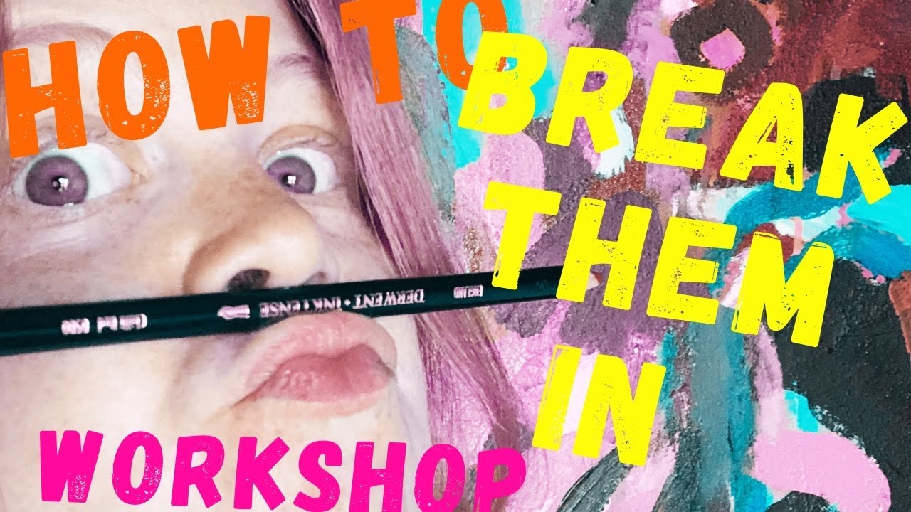 HOW TO BREAK IN NEW ART MATERIALS - A WORKSHOP - YouTube
