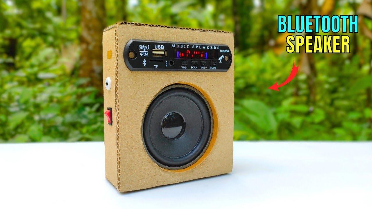 How to make a Bluetooth Speaker with Cardboard at Home - YouTube