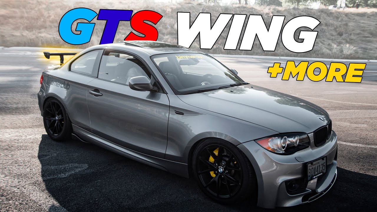 GTS Wing Install on 135i! + Front Lip + Decals - YouTube