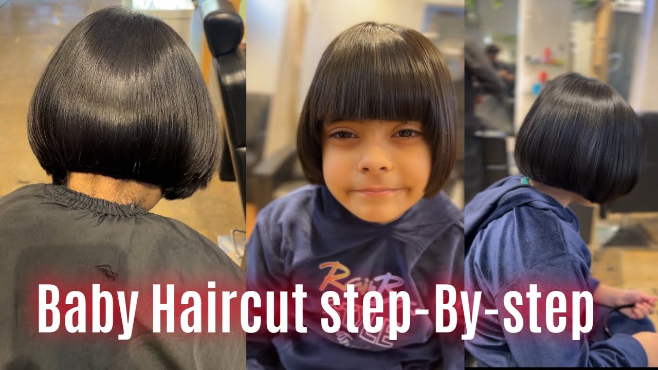 Baby Bob Cut Step-By-Step || Baby Bob cut कैसे कारे || Baby Haircut ...