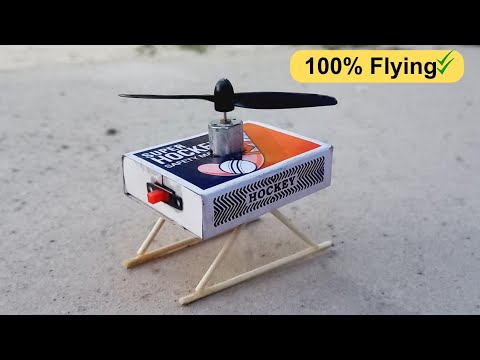 How to Make Flying Matchbox Helicopter Diy Toy Helicopter
