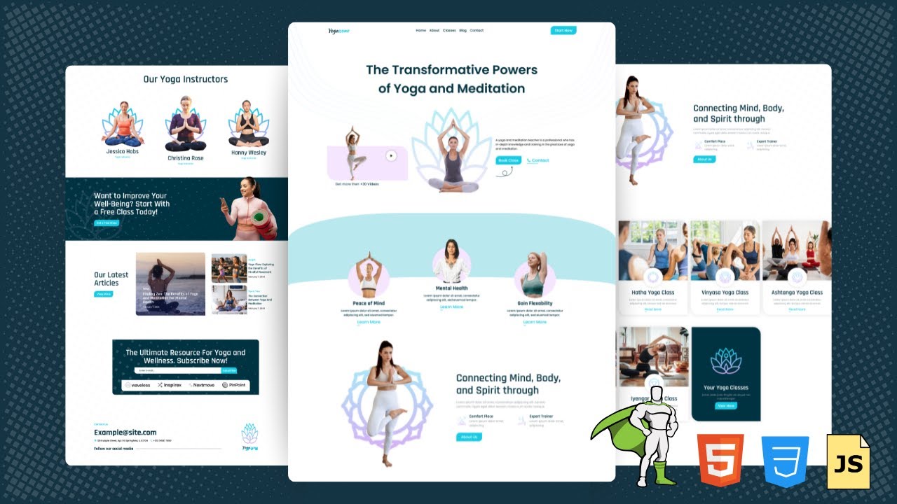 How To Create An Animated Website Using Gsap Html Css And Javascript 2091