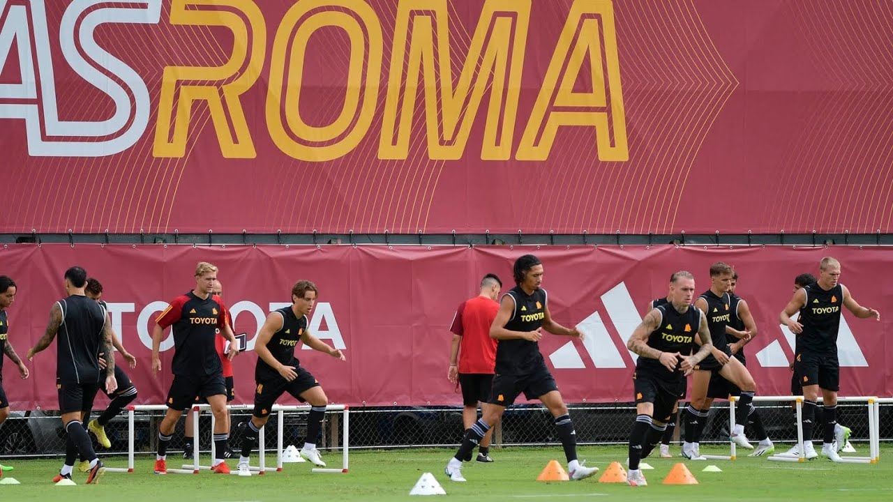 AS Roma training photos 💛 ️ 30.08.2023 #roma #asroma @asroma ...