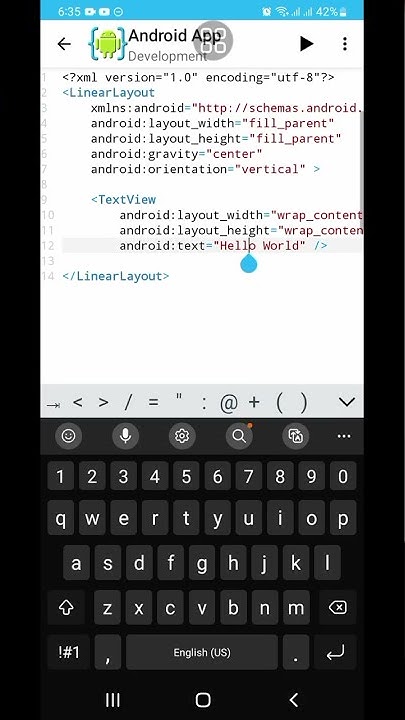 Aide Android App Hello World Youtube 