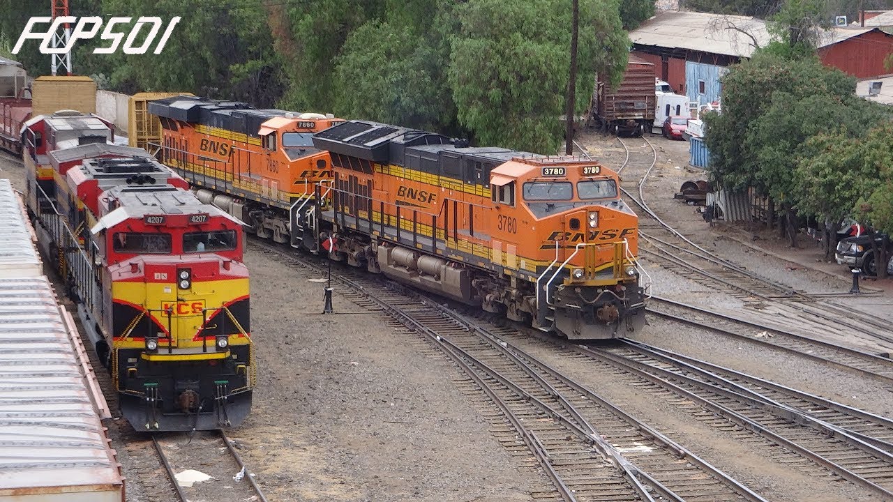 KCSM Patios San Luis Potosí: Tier 4 BNSF y KCS SD70's haciendo ...