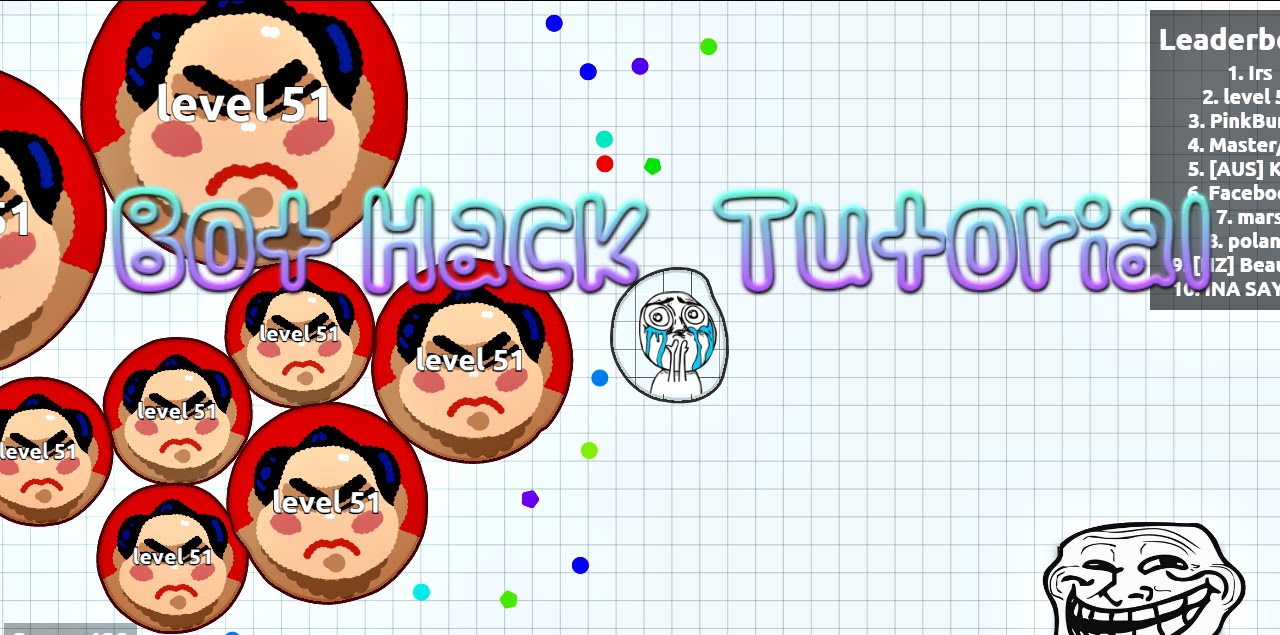 Working Bot Hack Agar.io // Raga Bots // Tutorial 2016 - YouTube