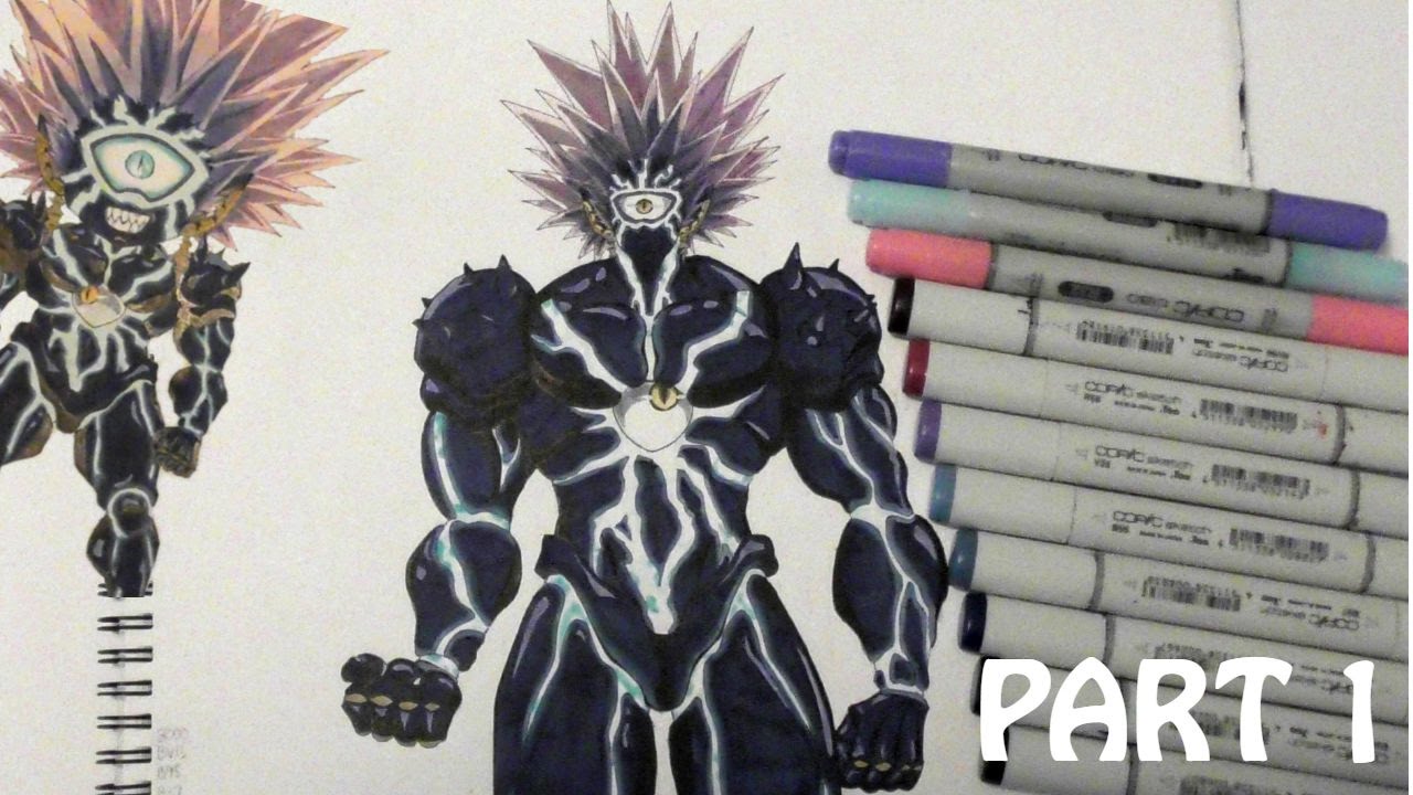 One Punch Man - Drawing Boros! Paper Boros Design - YouTube