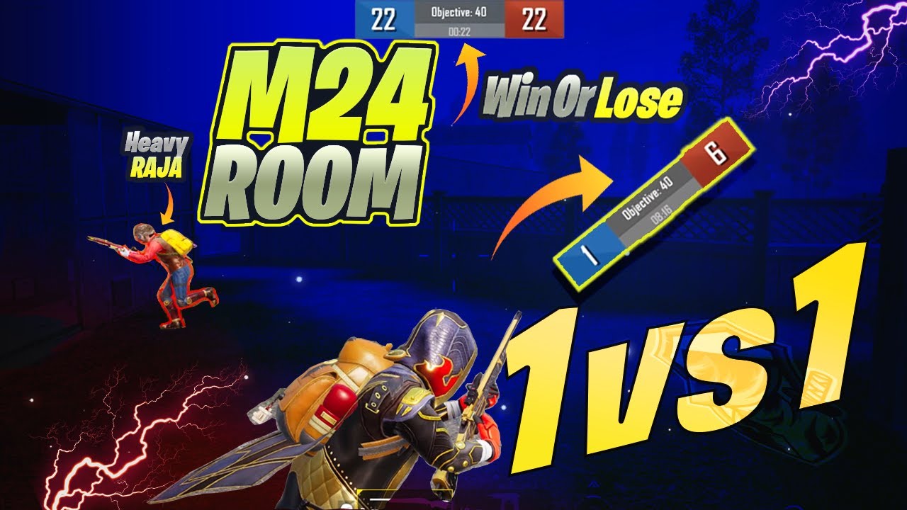 M24 Sniper Gun Room 1v1 || Pubg Mobile || BGMI || AK REBEL YT || NO commentary or voice over ...