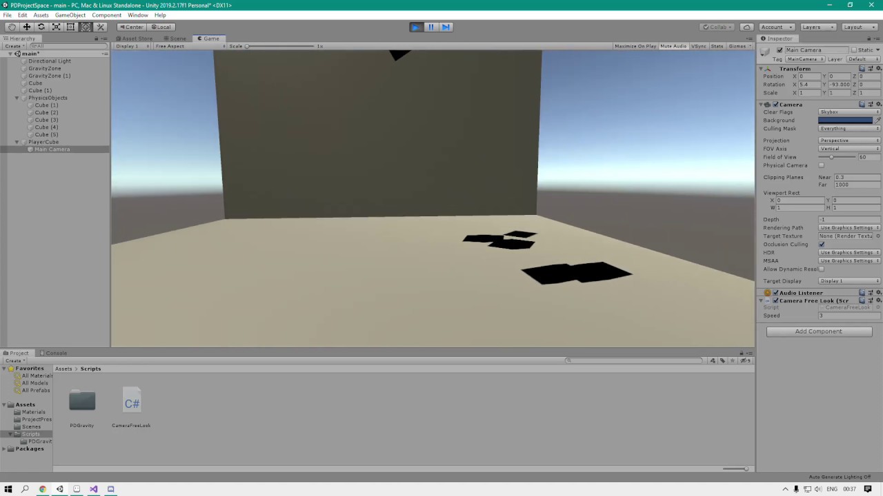 Gravity zones Unity - YouTube