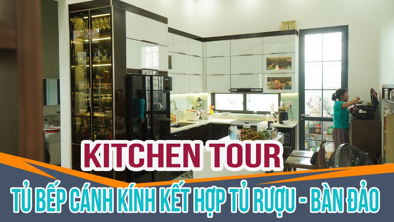 Khám phá tủ bếp cánh kính cường lực tại gia đình cô Tâm - KĐT Anh Dũng ...