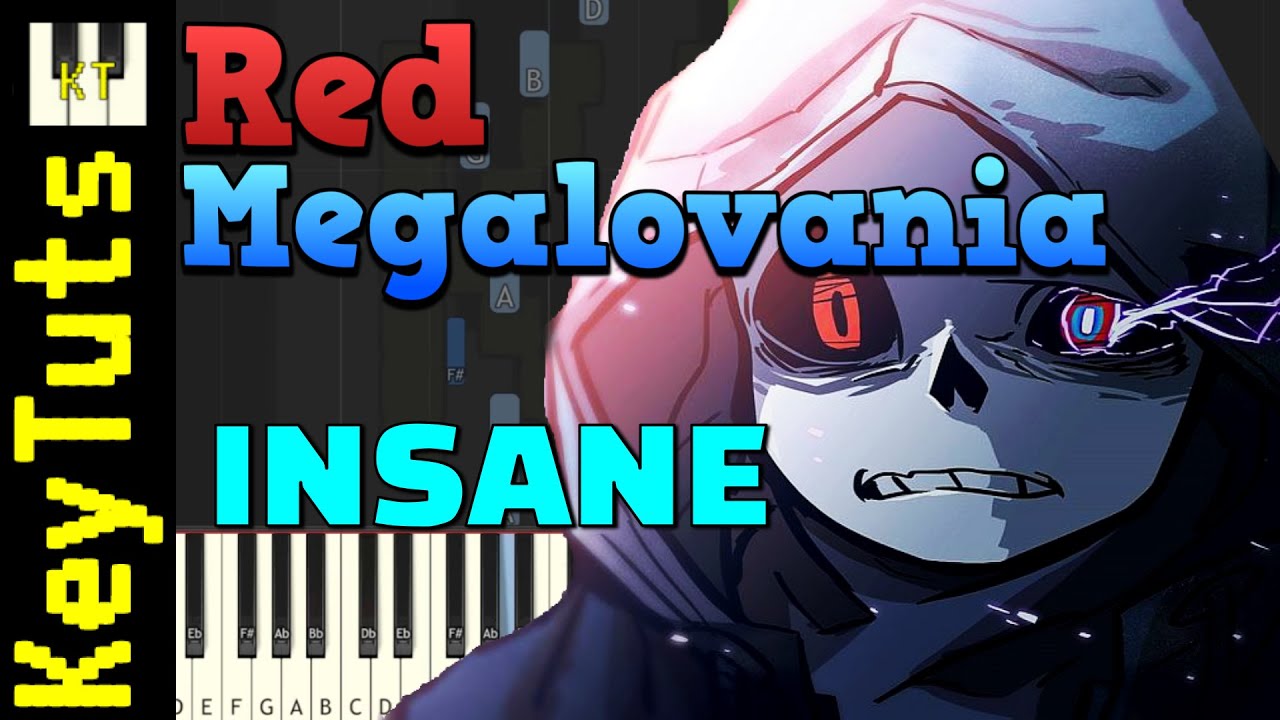 Red Megalovania [DustTale] - Insane Mode [Piano Tutorial] (Synthesia ...