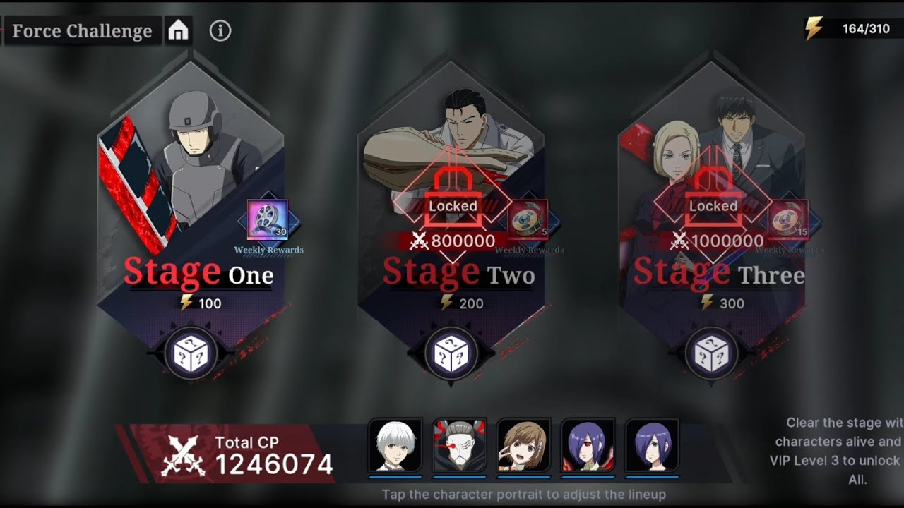 Clear Force Challenge CCG EX with team Anteiku | Tokyo Ghoul: Break the ...