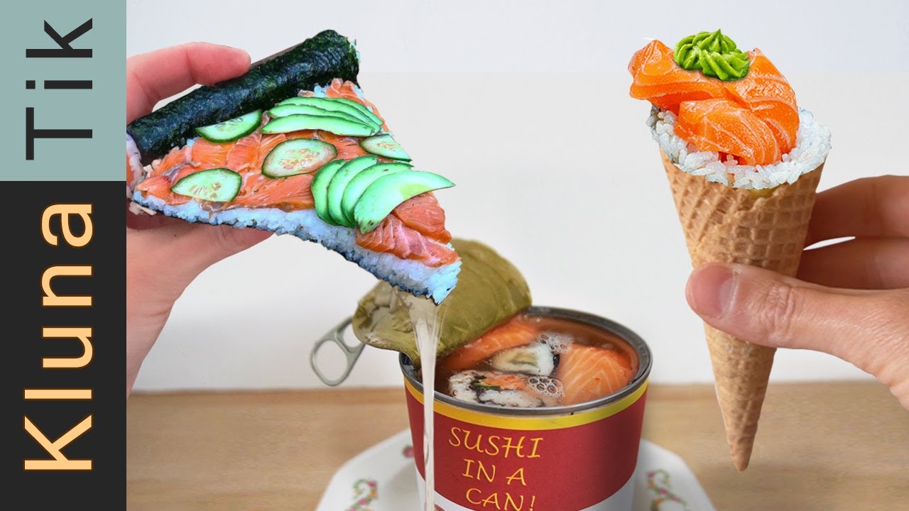 3 creative sushi recipes | DIY Food Art - YouTube