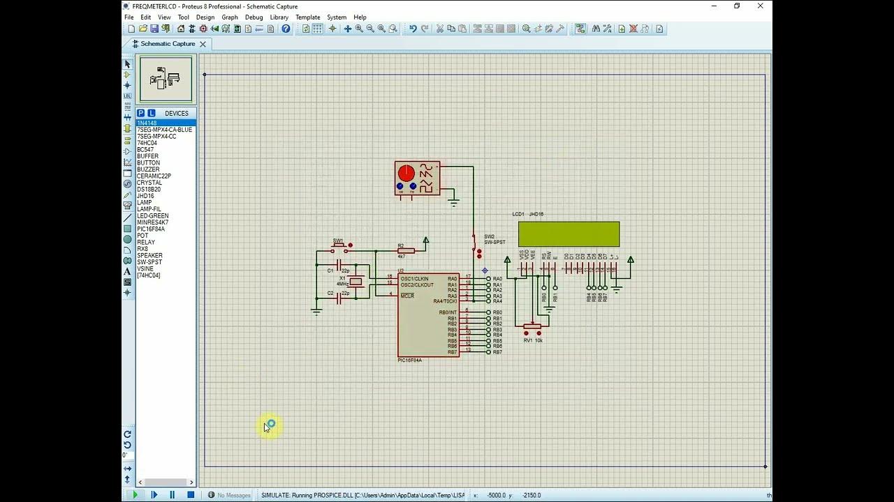 PIC16F84A Simple Frequency Meter Using XC8 - YouTube