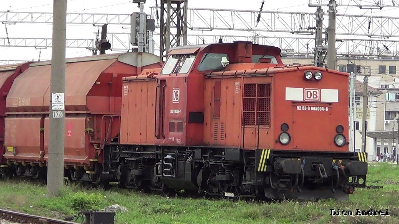DB Schenker 84-5004-6 (DB class 204) Timisoara Nord - YouTube