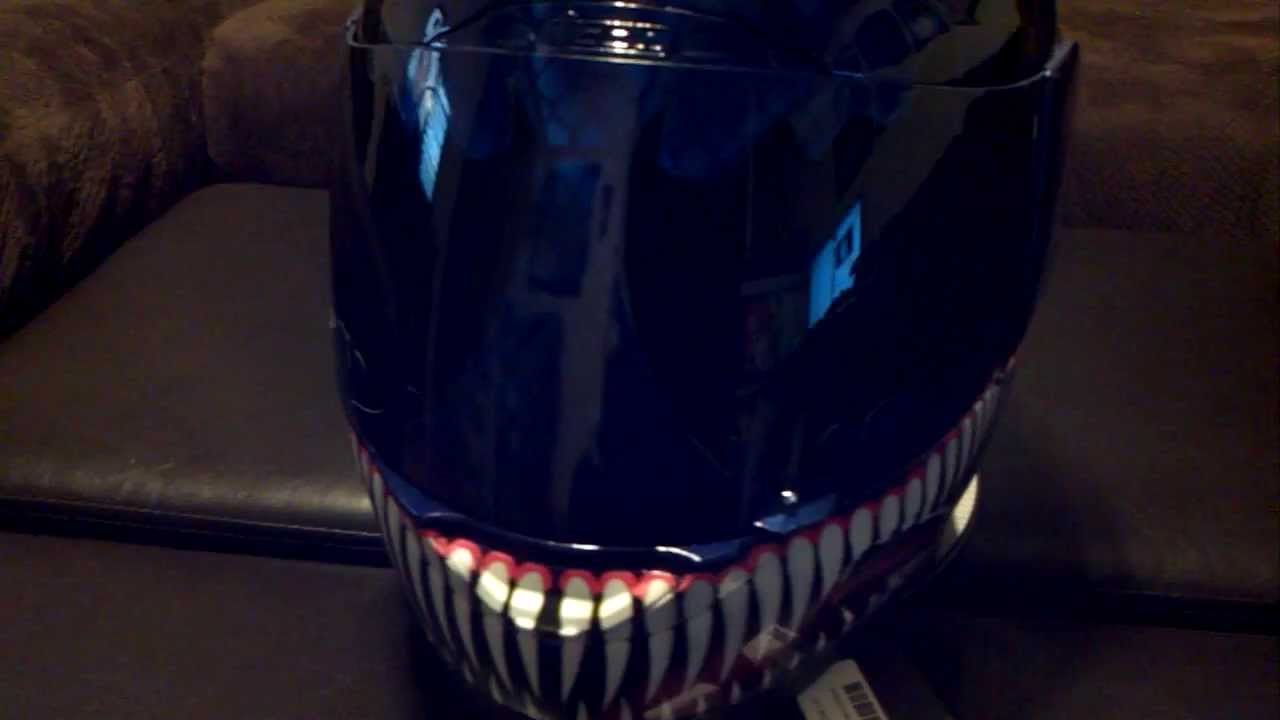 Venom Custom Painted Icon Helmet Blue Edition - YouTube
